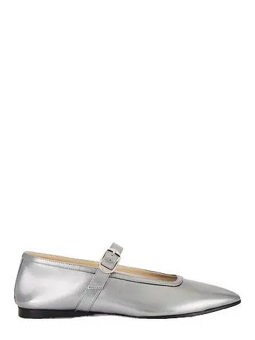 Le Monde Beryl Ballet Leather Mary Jane - Silver
