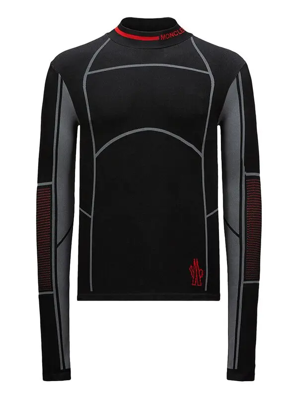 Moncler Base Layer Long Sleeve T-shirt - Black