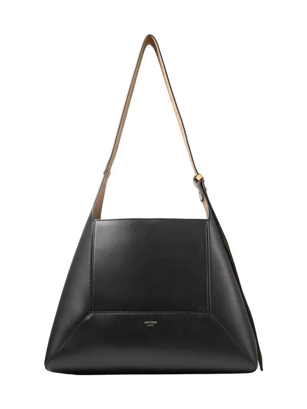 JIMMY CHOO Diamond Hobo Medium Shoulder Bag - Black