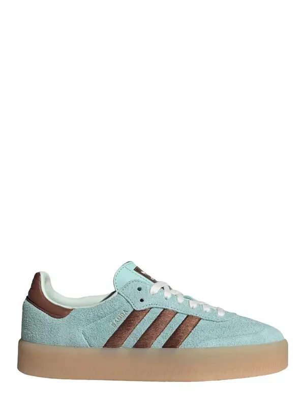 Adidas Sambae Low Top Sneakers - Semi Flash Aqua/preloved Brown/gum