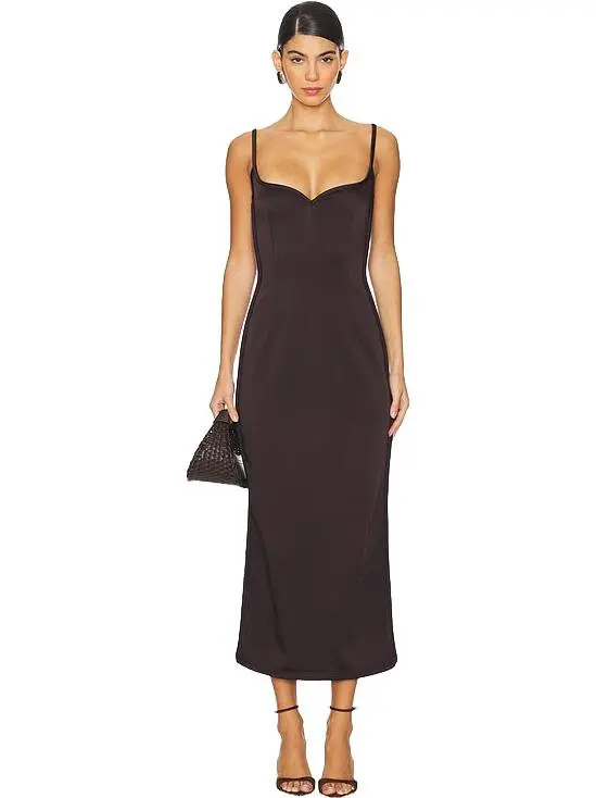 Paris Georgia Heart Dress - Chocolate