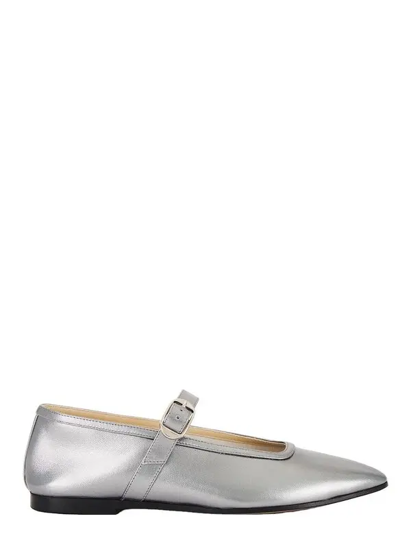 Le Monde Beryl Ballet Leather Mary Jane - Silver