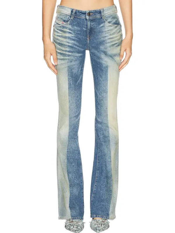 DIESEL Low Rise Bootcut Leg Jeans - Denim