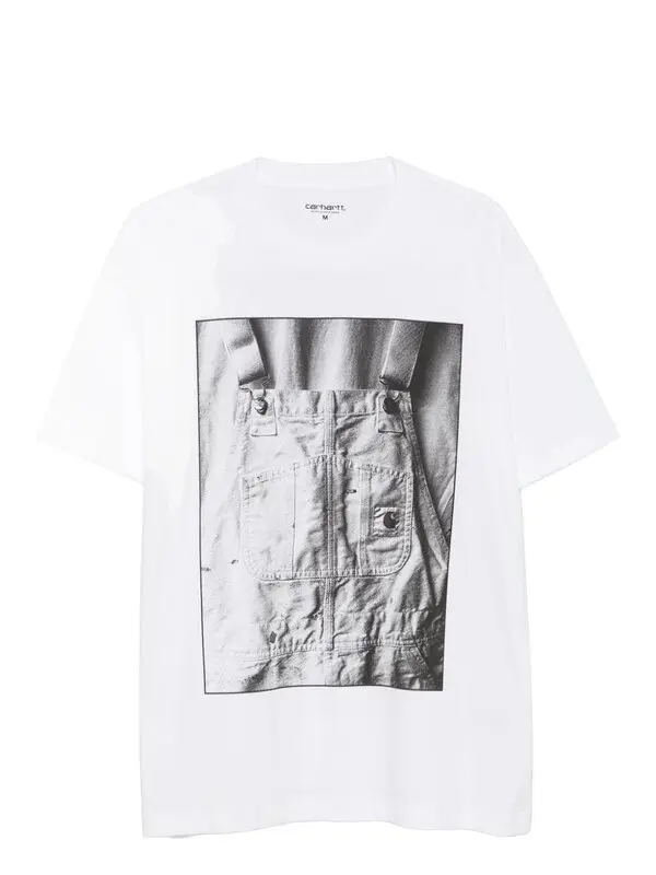 Carhartt Work In Progress S/s Bib Overall T-shirt - White