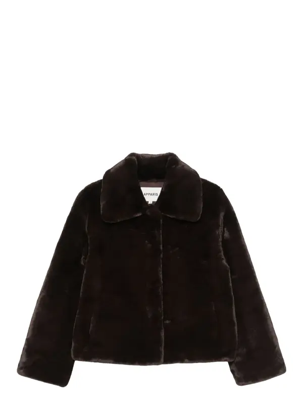 Apparis Elis Faux Fur Jacket - Brown