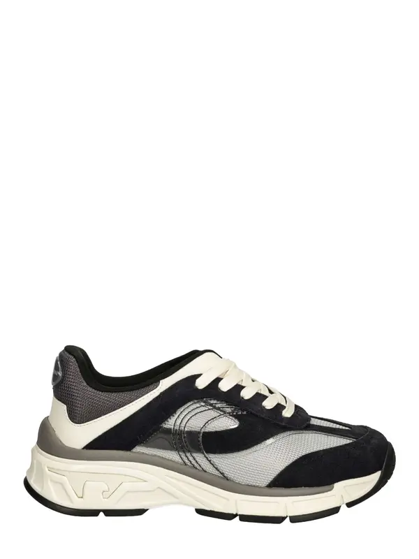 Emporio Armani Panelled Sneakers - Black