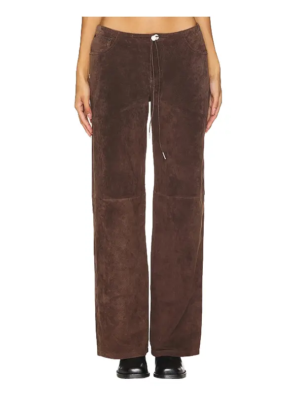 Still Here Cool Pant - Chocolate Suede