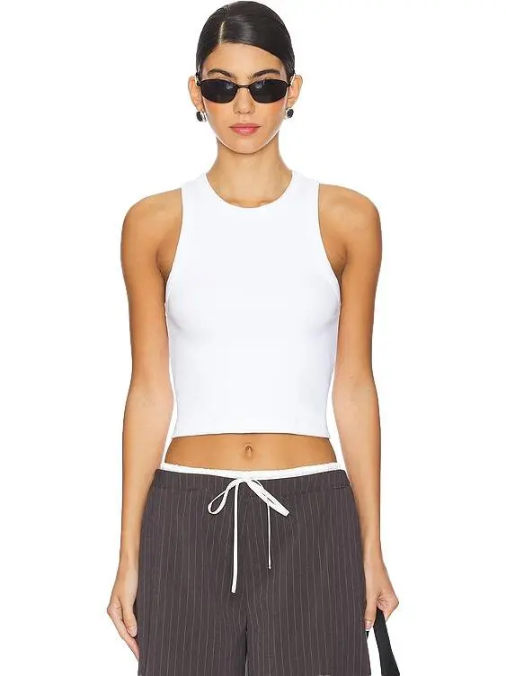 Sold Out NYC The Cropped Not So Basic Tank - White