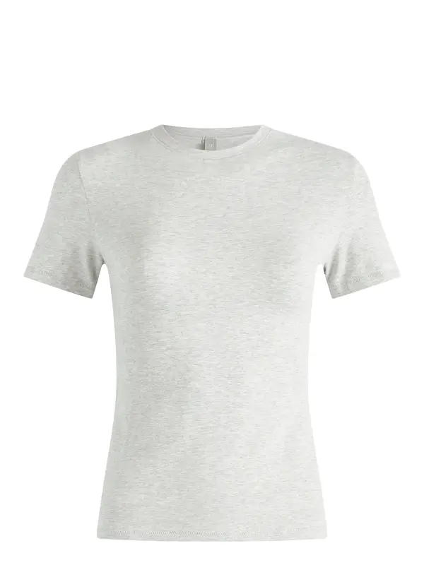SKIMS Cotton Jersey T-shirt - Light Heather Grey