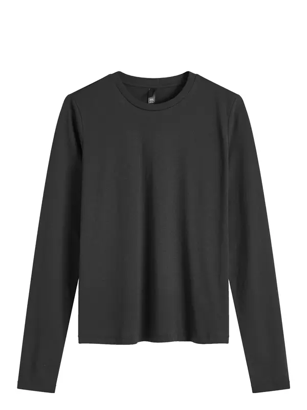 SKIMS Relaxed Tees Long Sleeve T-shirt - Onyx