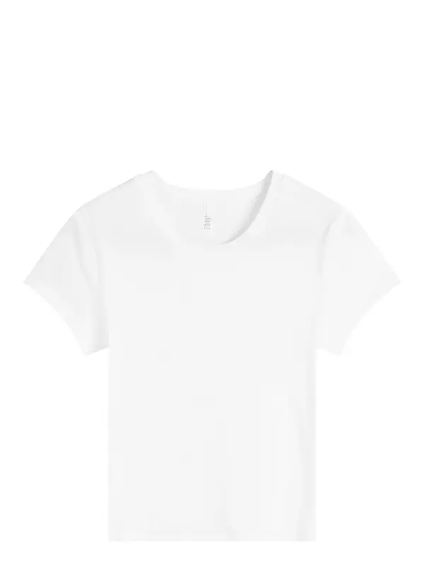 SKIMS Relaxed Tees Shrunken T-shirt - Snow