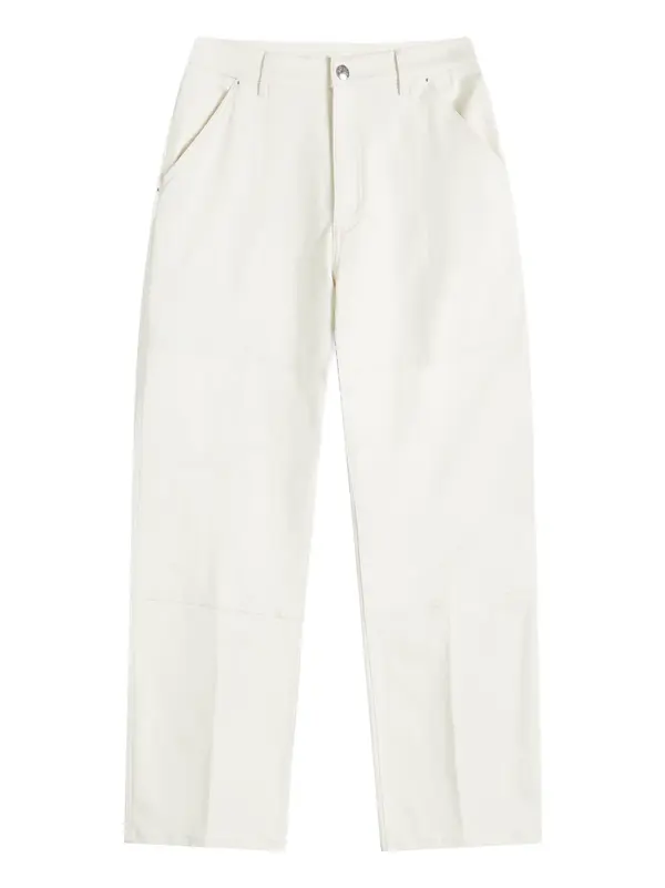 Moncler Canvas Carpenter Trousers - White