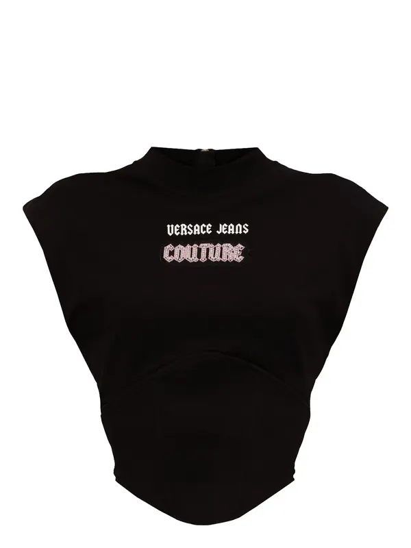 Versace Sleeveless Top - Black
