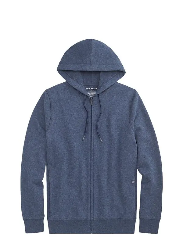 Mack Weldon Ace Zip Front Hoodie - Navy Heather