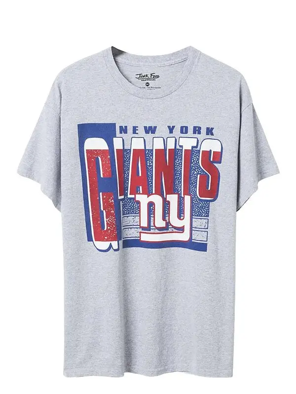 Junk Food Clothing Nfl New York Giants Complete Tee - Heather Gray