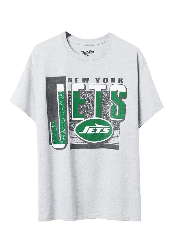 Junk Food Clothing Nfl New York Jets Complete Tee - Heather Gray