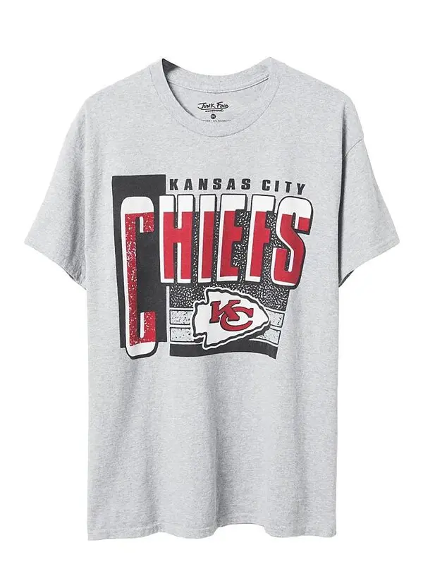 Junk Food Clothing Nfl Kansas City Chiefs Complete Tee - Heather Gray