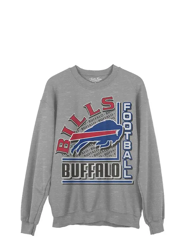 Junk Food Clothing Nfl Buffalo Bills Fleece Sweatshirt - Heather Grey