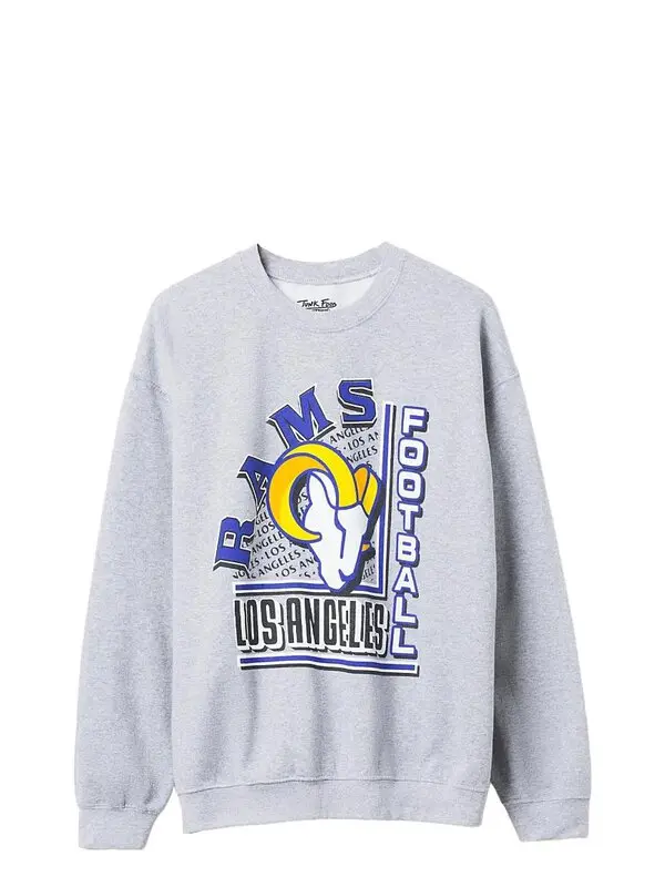 Junk Food Clothing Nfl Los Angeles Rams Backfield Fleece Sweatshirt - Heather Grey