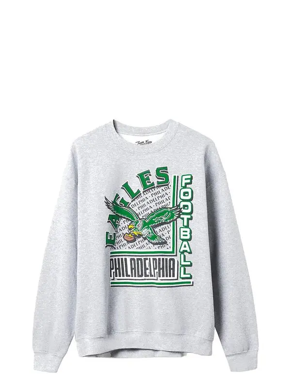 Junk Food Clothing Nfl Philadelphia Eagles Fleece Sweatshirt - Heather Grey