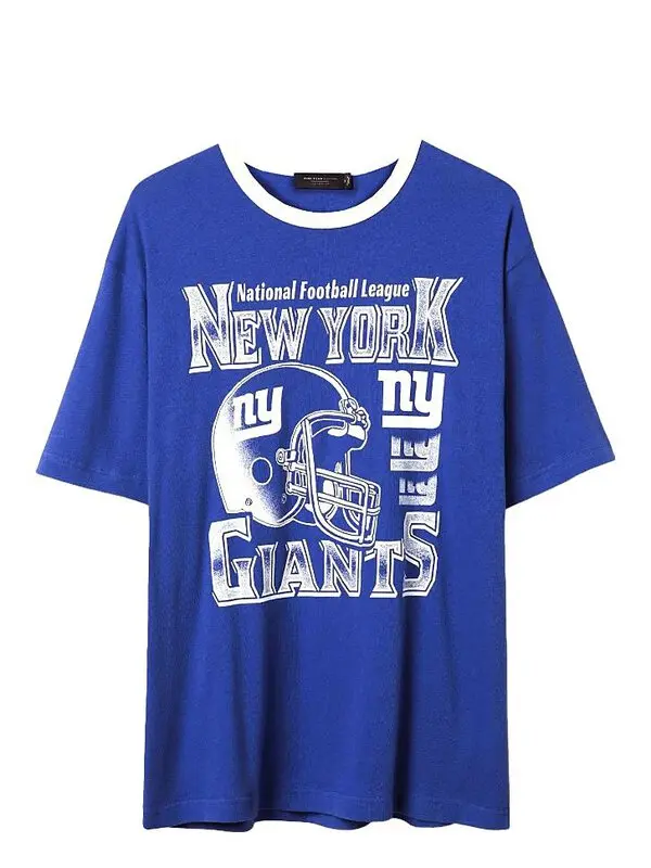 Junk Food Clothing Nfl New York Giants Oversized Ringer Tee - Liberty