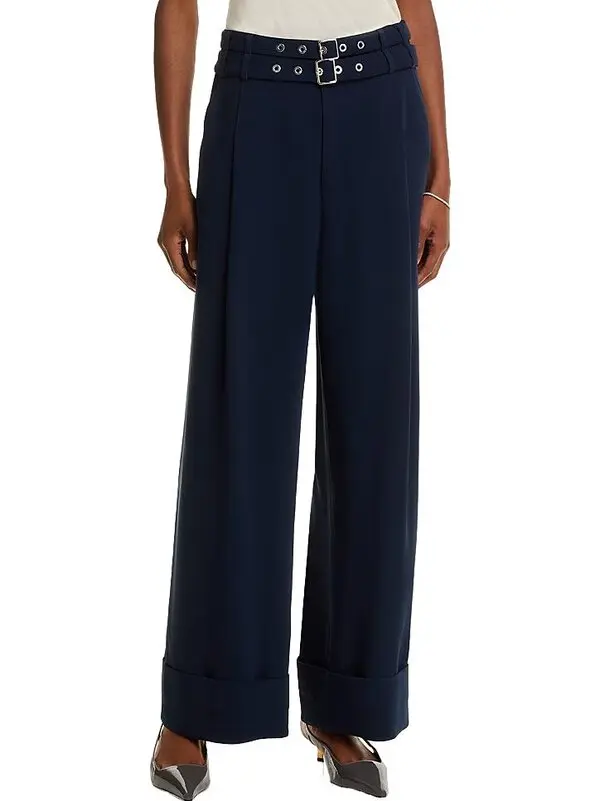 Cinq À Sept Cortina Wide Leg Pants - Navy