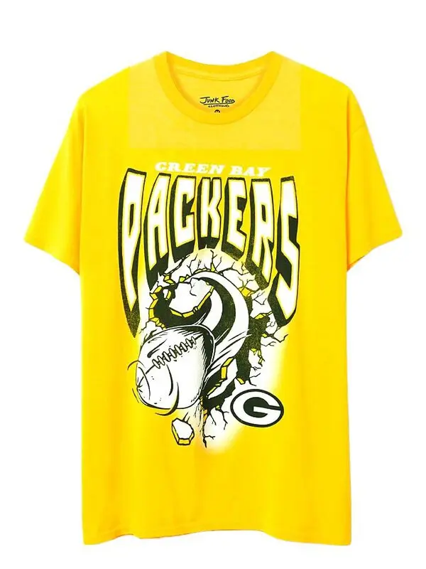 Junk Food Clothing Nfl Green Bay Packers Breakthrough Flea Market Tee - Yellow
