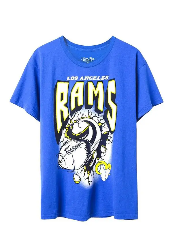 Junk Food Clothing Nfl Los Angeles Rams Breakthrough Flea Market Tee - Royal