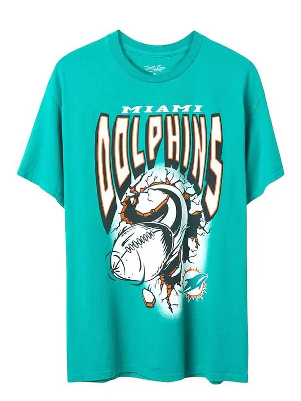 Junk Food Clothing Nfl Miami Dolphins Breakthrough Flea Market Tee - Teal