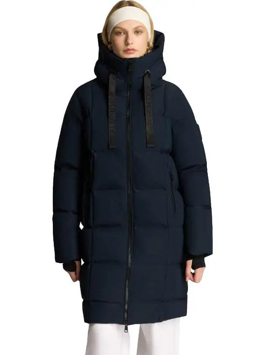 ALPENHAUS Cluze Mid-length Square Quilted Puffer - Midnight