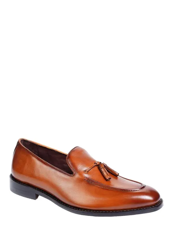 ANTHONY VEER Kennedy Tassel Loafer - Burnished Tan
