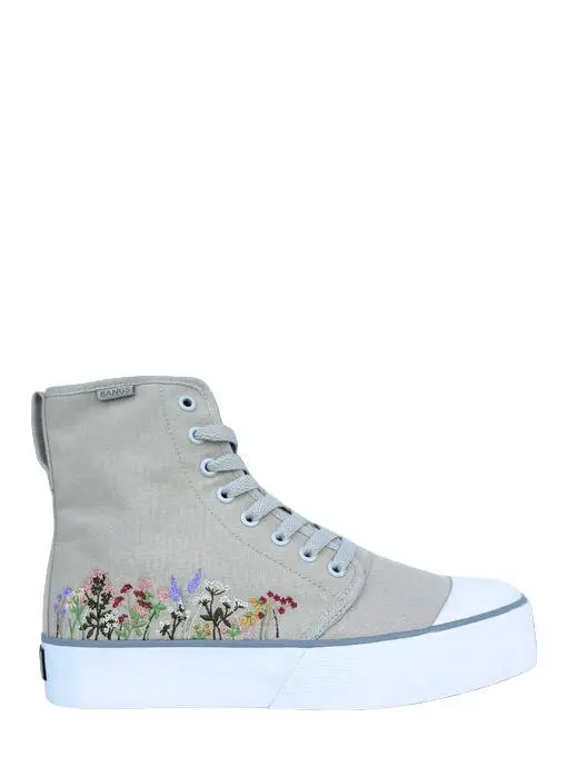 BANGS SHOES Wildflower Wanderer Platform High-tops - Light Grey