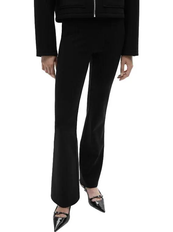 Mango Flare Trousers - Black