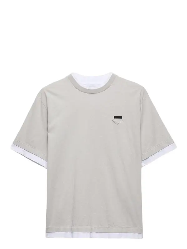 Prada Cotton T-shirt - Grey
