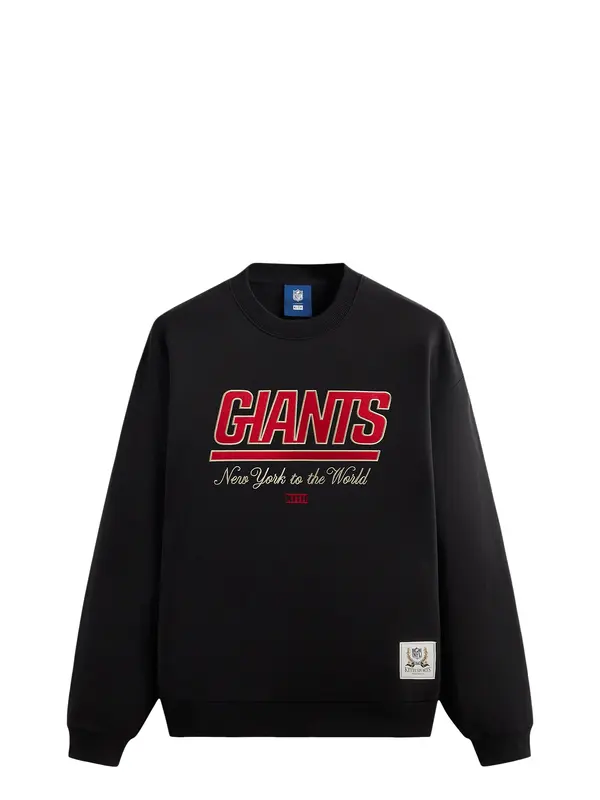 Kith For The Nfl: Giants Nelson Vintage Crewneck - Black