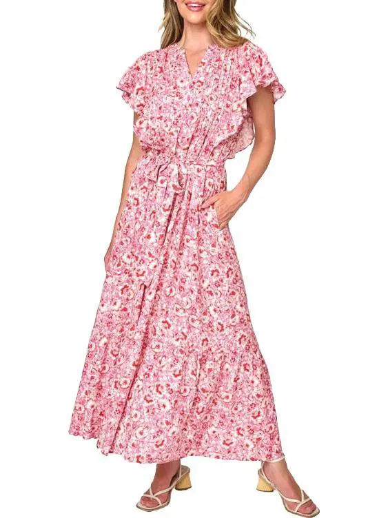 GIBSONLOOK The Grace Floral Maxi Dress - Rose Bouquet Floral