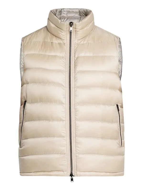 Herno Reversible Padded Vest - Beige
