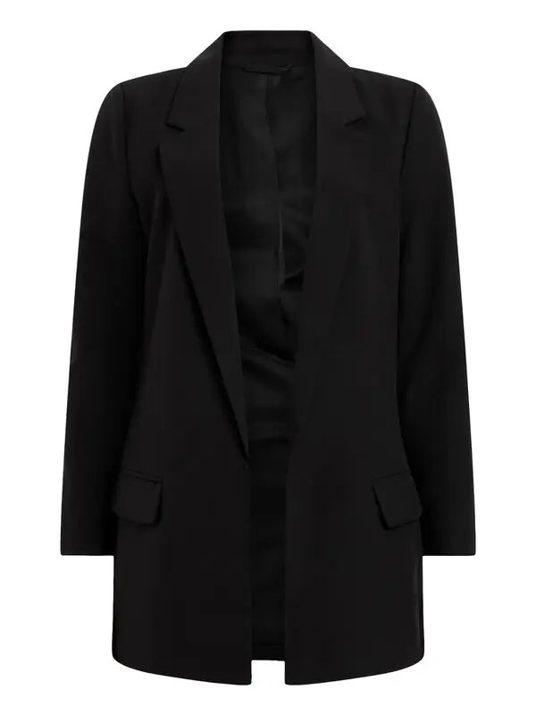 ALLSAINTS Aledia Open-front Blazer - Black