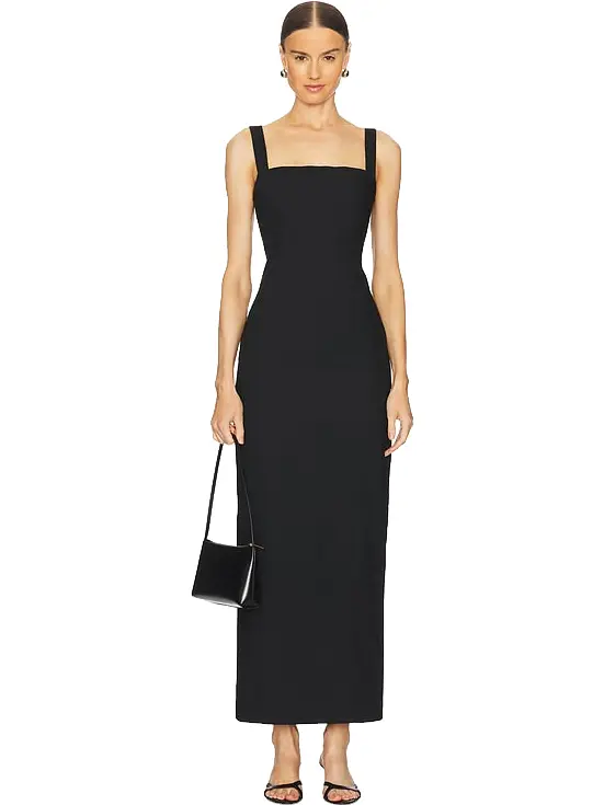 L'academie By Marianna Renia Maxi Dress - Black