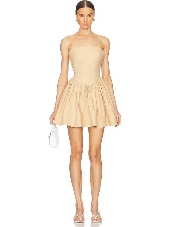L'academie By Marianna Simone Mini Dress - Khaki
