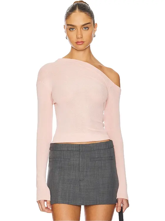 LOVERS AND FRIENDS Katalina Off The Shoulder Sweater - Pink