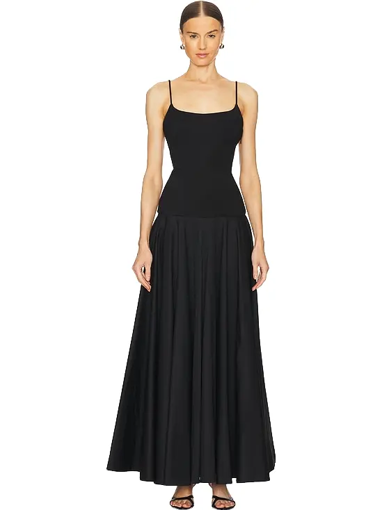 L'academie By Marianna Laure Maxi Dress - Black