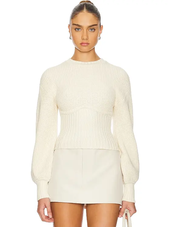 LOVERS AND FRIENDS Anastasia Knit Sweater - Ivory