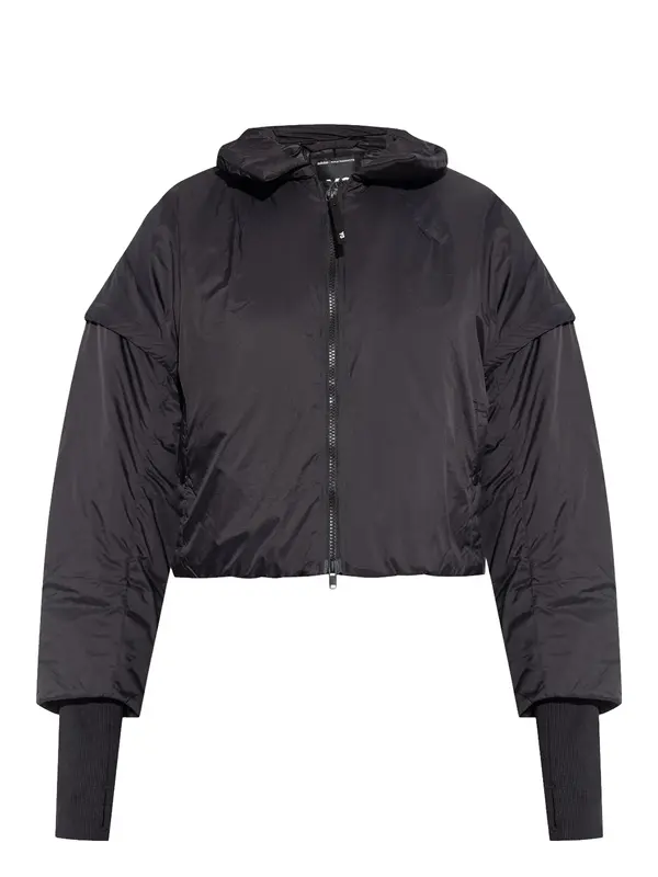 Y3 Cropped Padded Jacket - Black