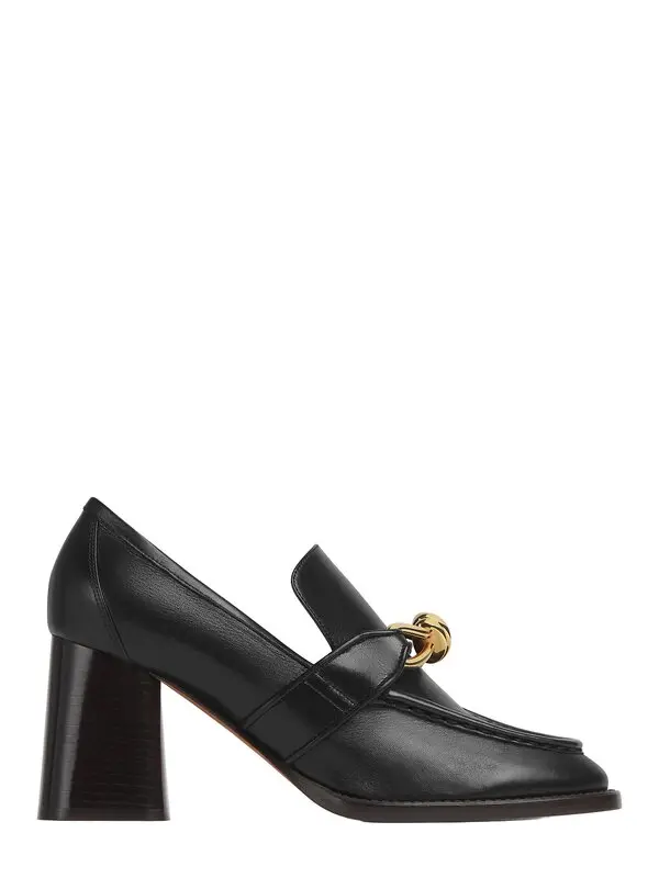 BOTTEGA  VENETA Astaire Leather Pump Loafer - Black