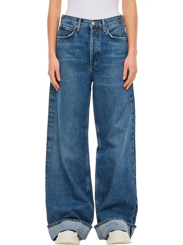 AGOLDE Wide Leg Jeans - Blue
