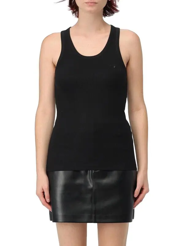 Coperni Ribbed Tank Top - Black