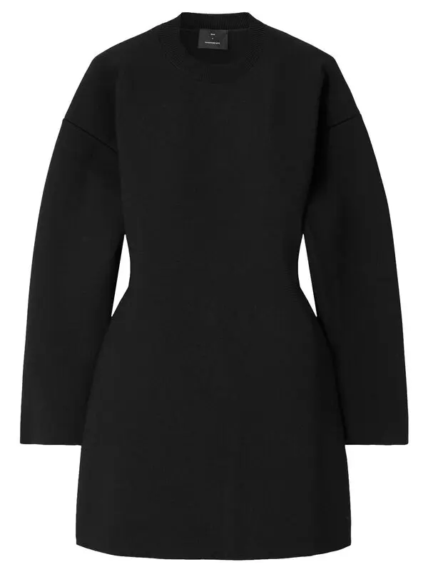 Wardrobe.NYC Ponte Mini Dress - Black