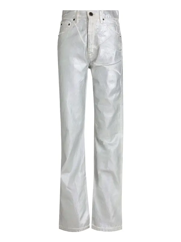 Remain Birger Christensen Metallic Coated Jeans - Silver