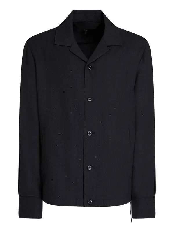 Rag & Bone Finlay Woolblend Overshirt - Black